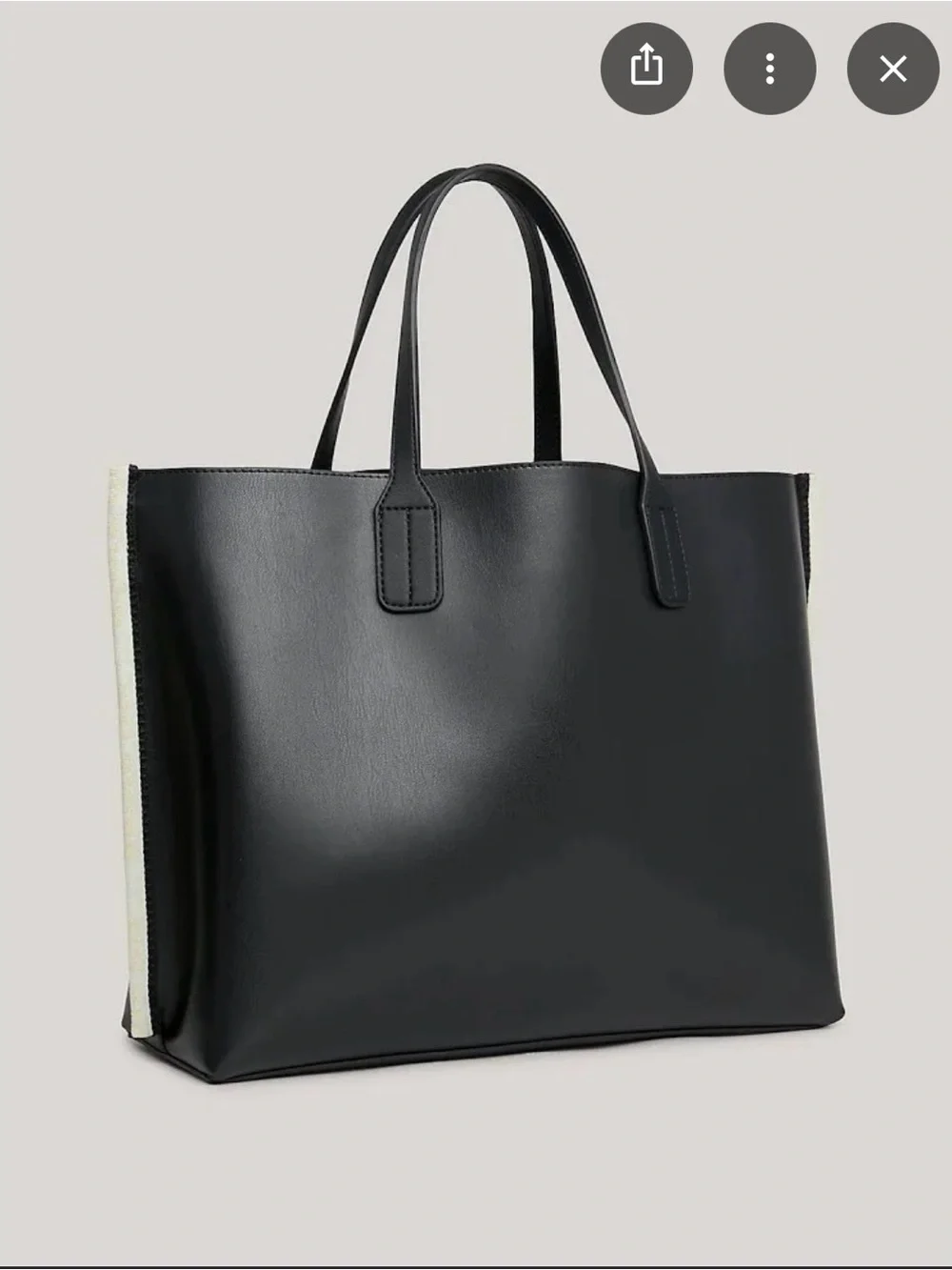 Tommy Hilfiger | Bags | Tommy Hilfiger Black Th Monogram Tote | Poshmark
